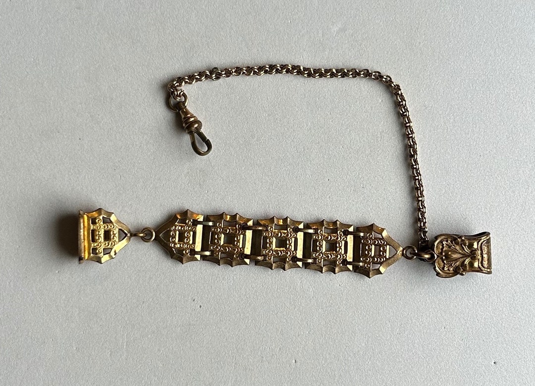 Vintage Gold Pocket Watch Fob and Chain - Etsy