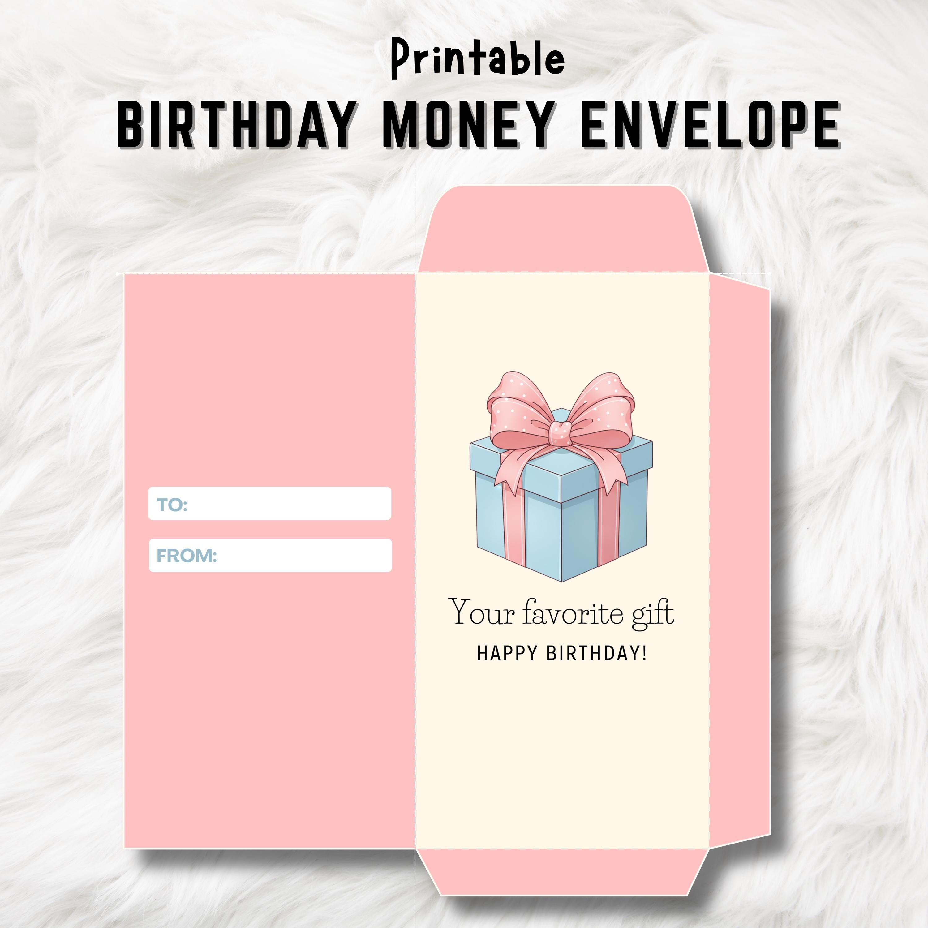 Funny Birthday Money Envelope Printable | Witty Cash Gift Holder ...
