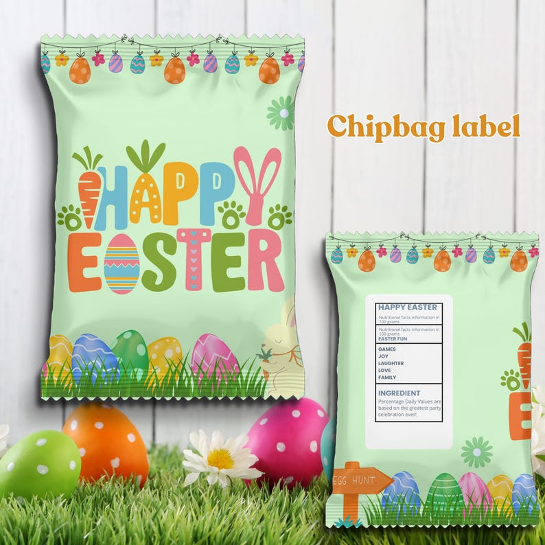 Easter Party Favor Bundle | Printable Easter Treat Bag Toppers, Tags ...