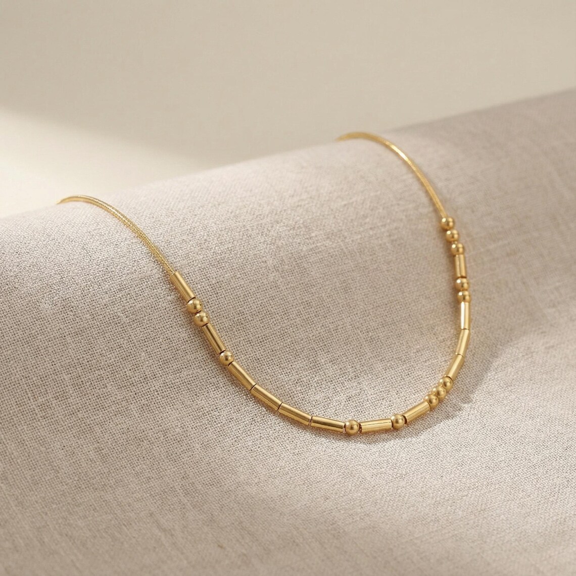 Custom Morse Code Name Necklace, Personalized Hidden Message Jewelry ...