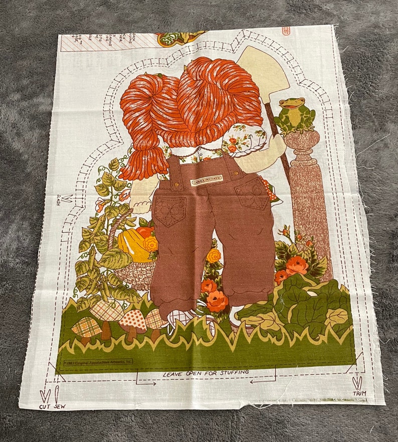 Vintage Cabbage Patch Kids Fabric Panel Doll Sewing Fabric - Etsy