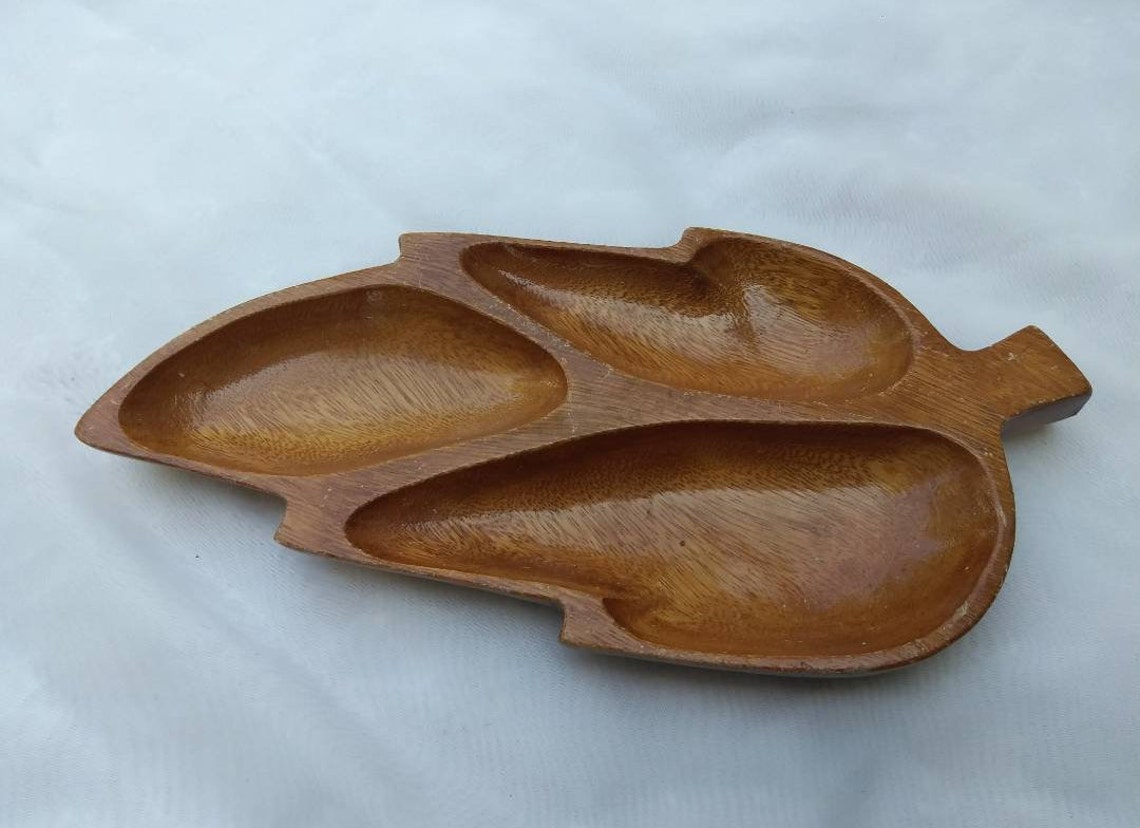 Leaf Shaped Decorative Wooden Tray - Etsy