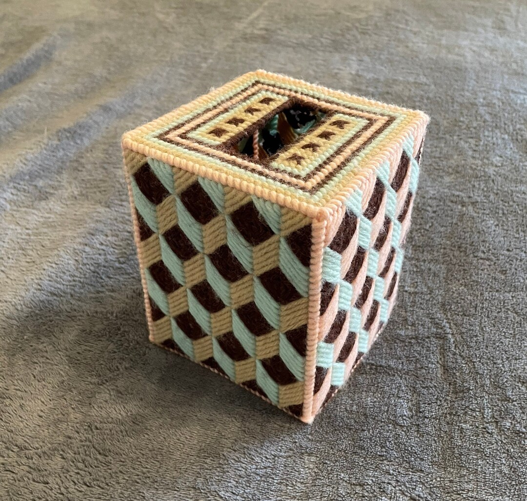 Vintage Handmade Tissue Box Cover - Etsy