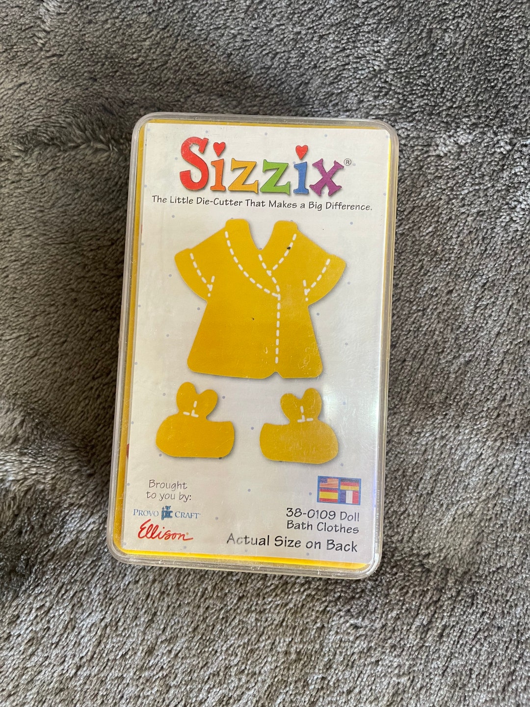 Sizzix Brand Die-cutter Craft Paper Cutting Tool Doll Bath - Etsy