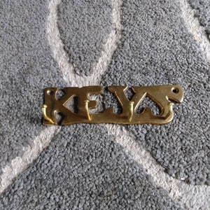 Wall Hanging Key Holder Plaque - Etsy