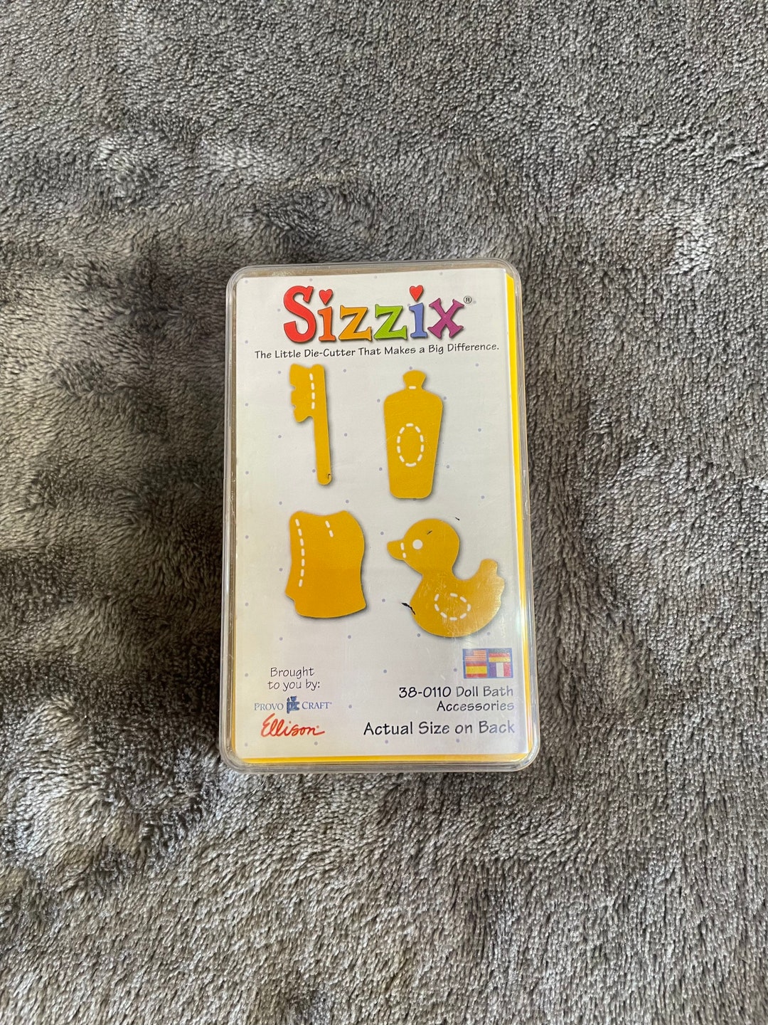 Sizzix Brand Die-cutter Craft Paper Cutting Tool Doll Bath Accessories ...