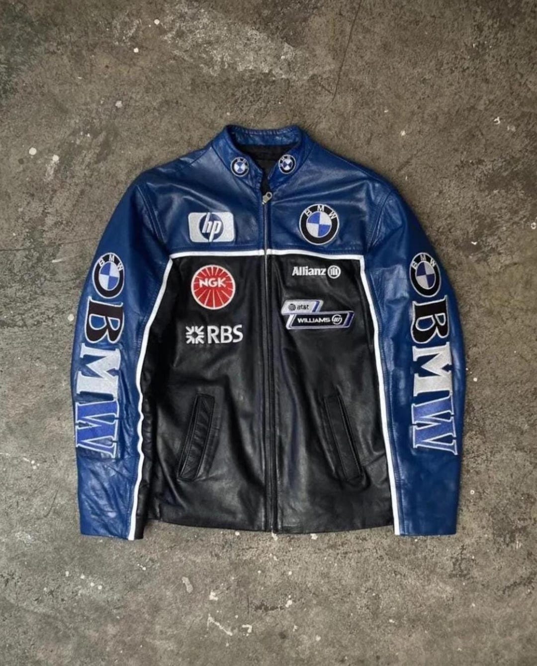 BMW Racing Leather Jacket Motorcycle Gear Genuine Cowhide Leather ...