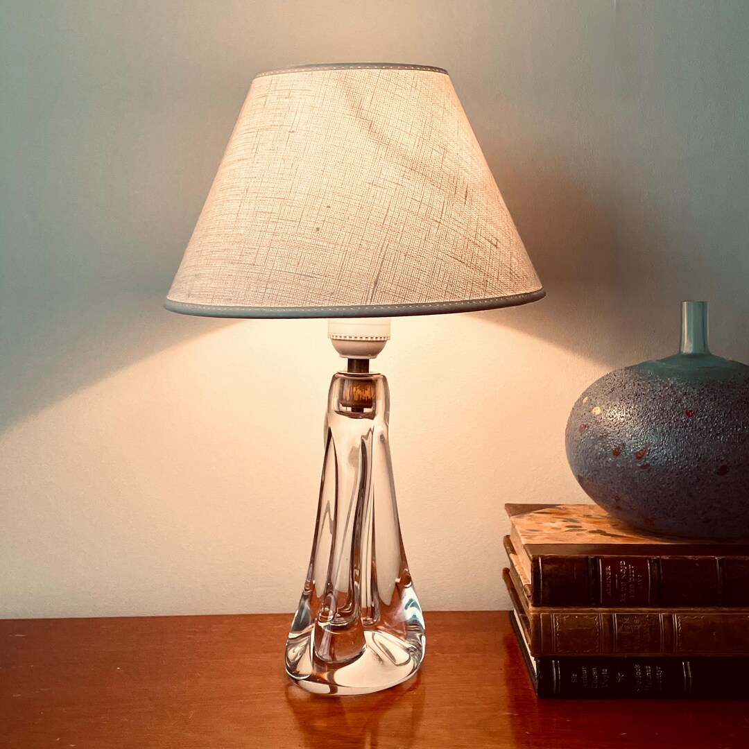 Sevres Crystal Lamp – French Art Glass (mid Century) – Signed Cristal ...
