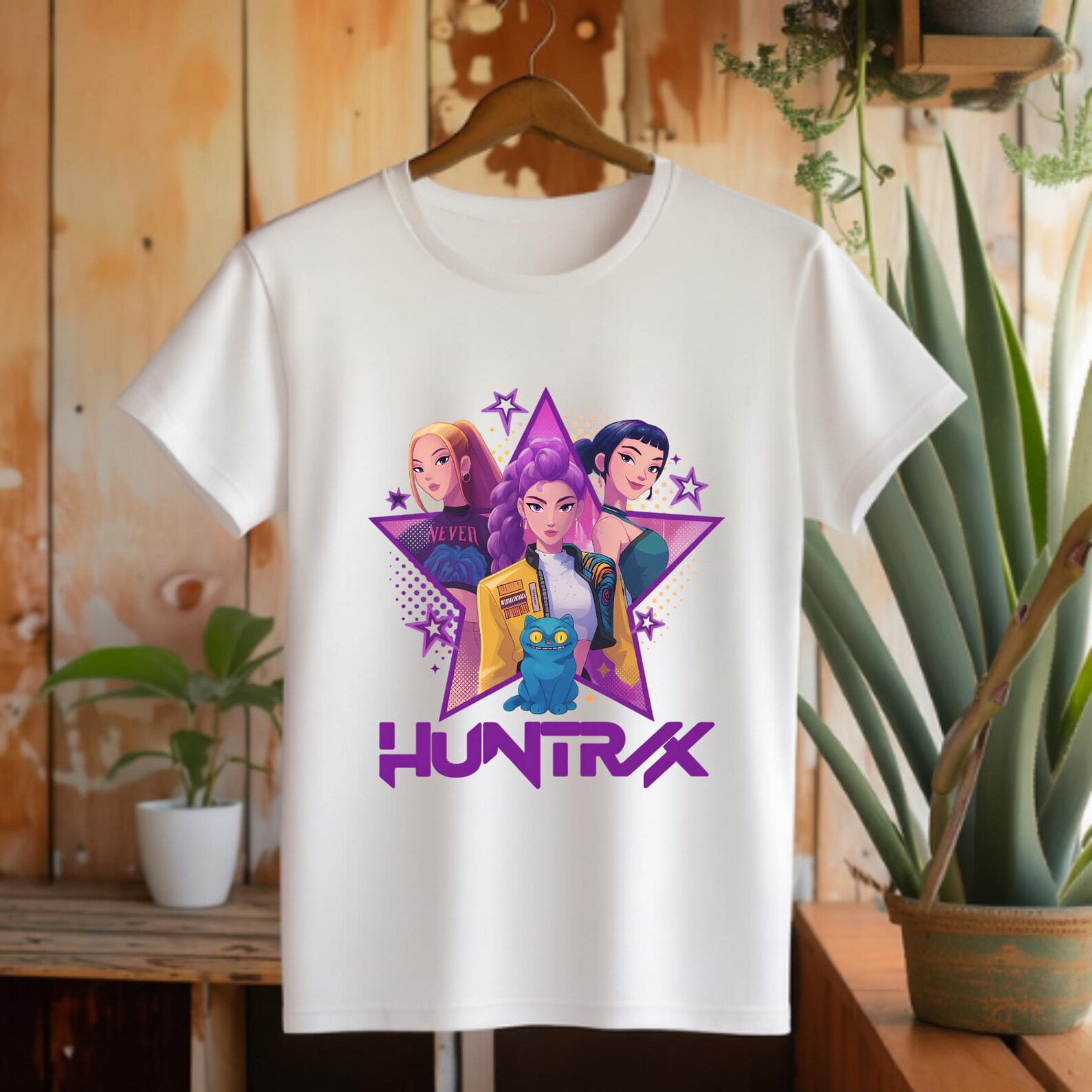 Kpop Demon Hunters DTF Transfer, Huntrix Girl Ready to Press, Kpop Idol ...