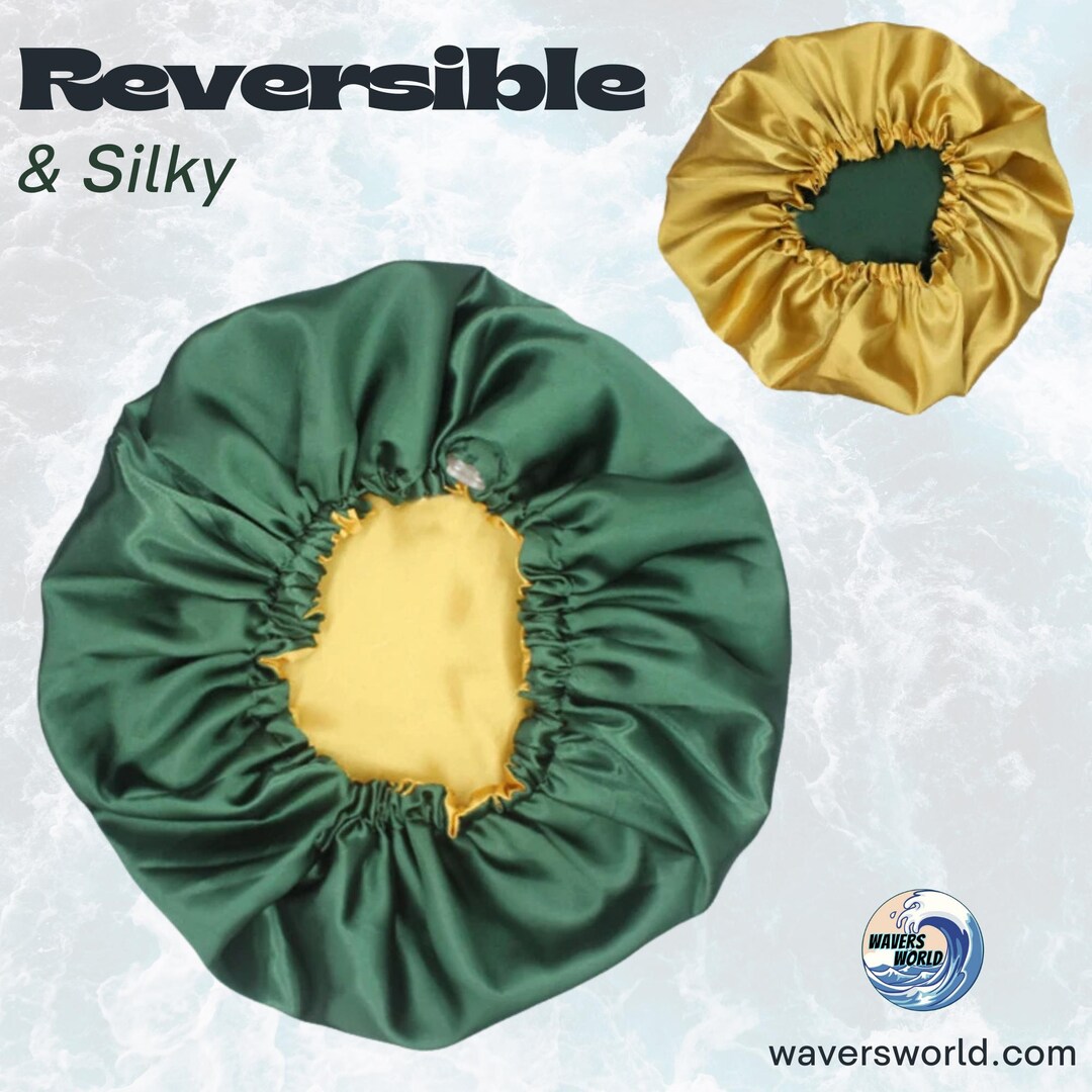 Reversible Silky Bonnets for Curly Hair - Moisture, Oil & Acne Control ...