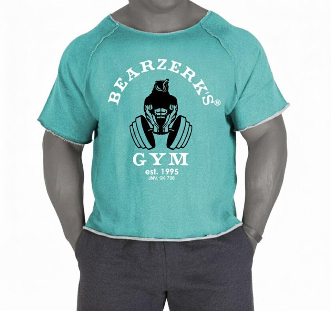 Ragtop Bodybuilding Bearzerks Gym T Shirt Crop Top Oldschool Fitness ...