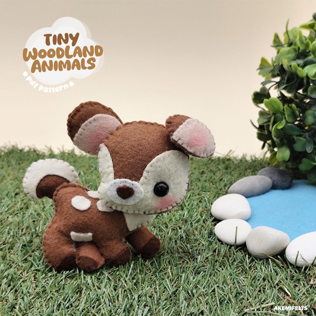 Felt Deer Sewing Pattern PDF – Woodland Baby Nursery Decor – Forest ...