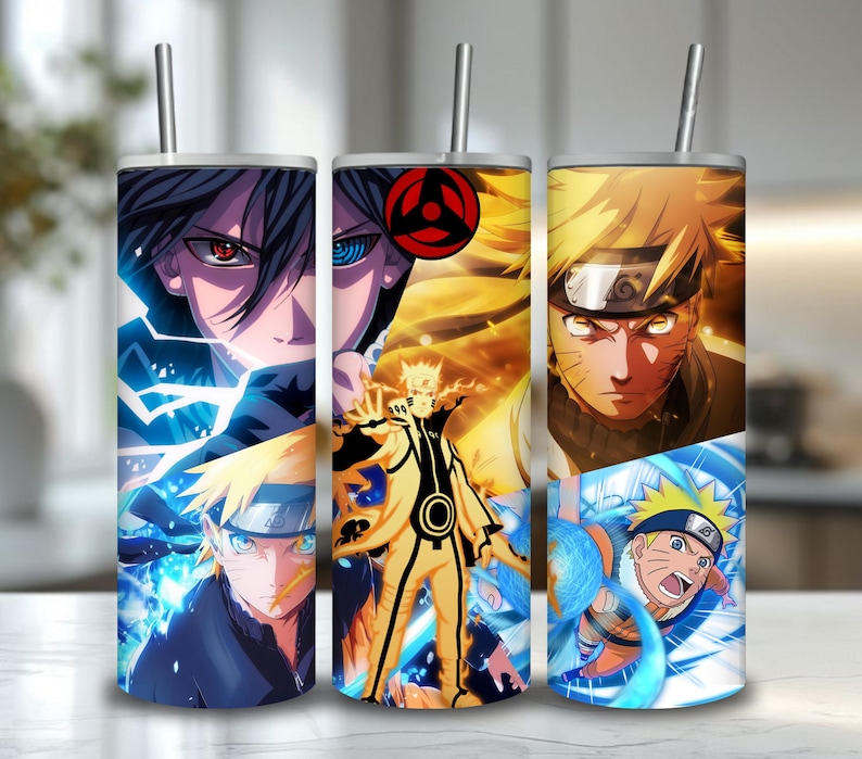 Anime Ninja Tumbler Wrap PNG: 20oz Skinny Sublimation Design (digital ...