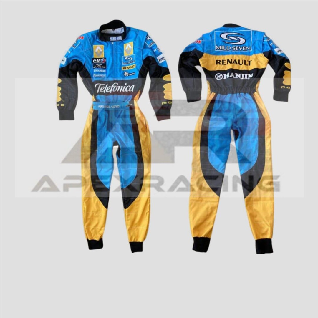 F1 Race Suit Fernando Alonso Renault - Etsy