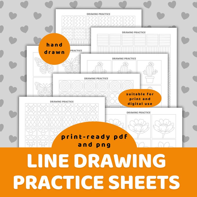 Traceable Drawings for Adults - Etsy