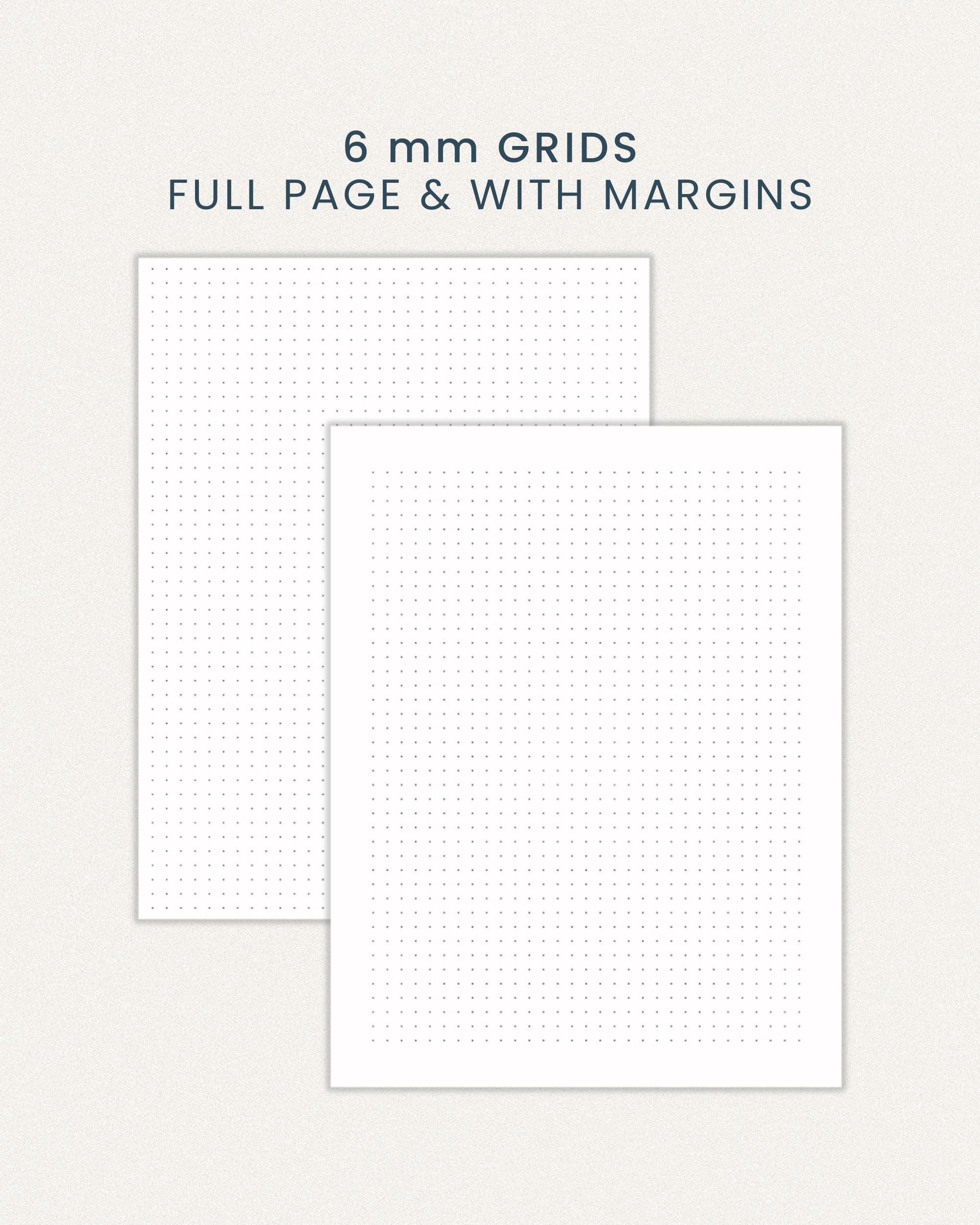 Dot Grid Paper Bundle | Letter Size Printable PDF - Etsy