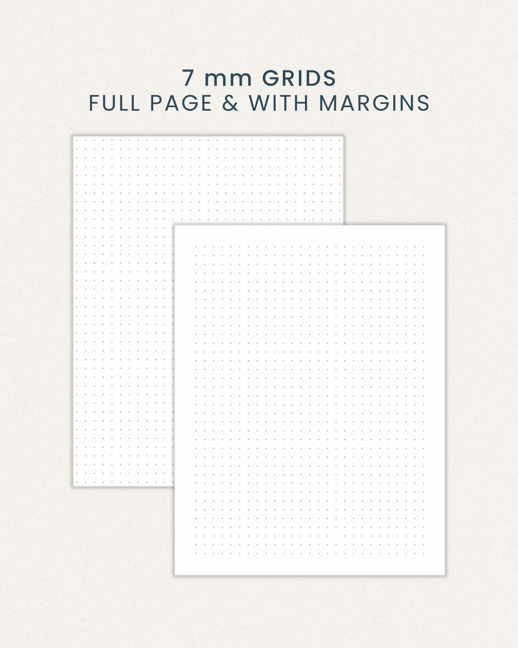 Dot Grid Paper Bundle | Letter Size Printable PDF - Etsy