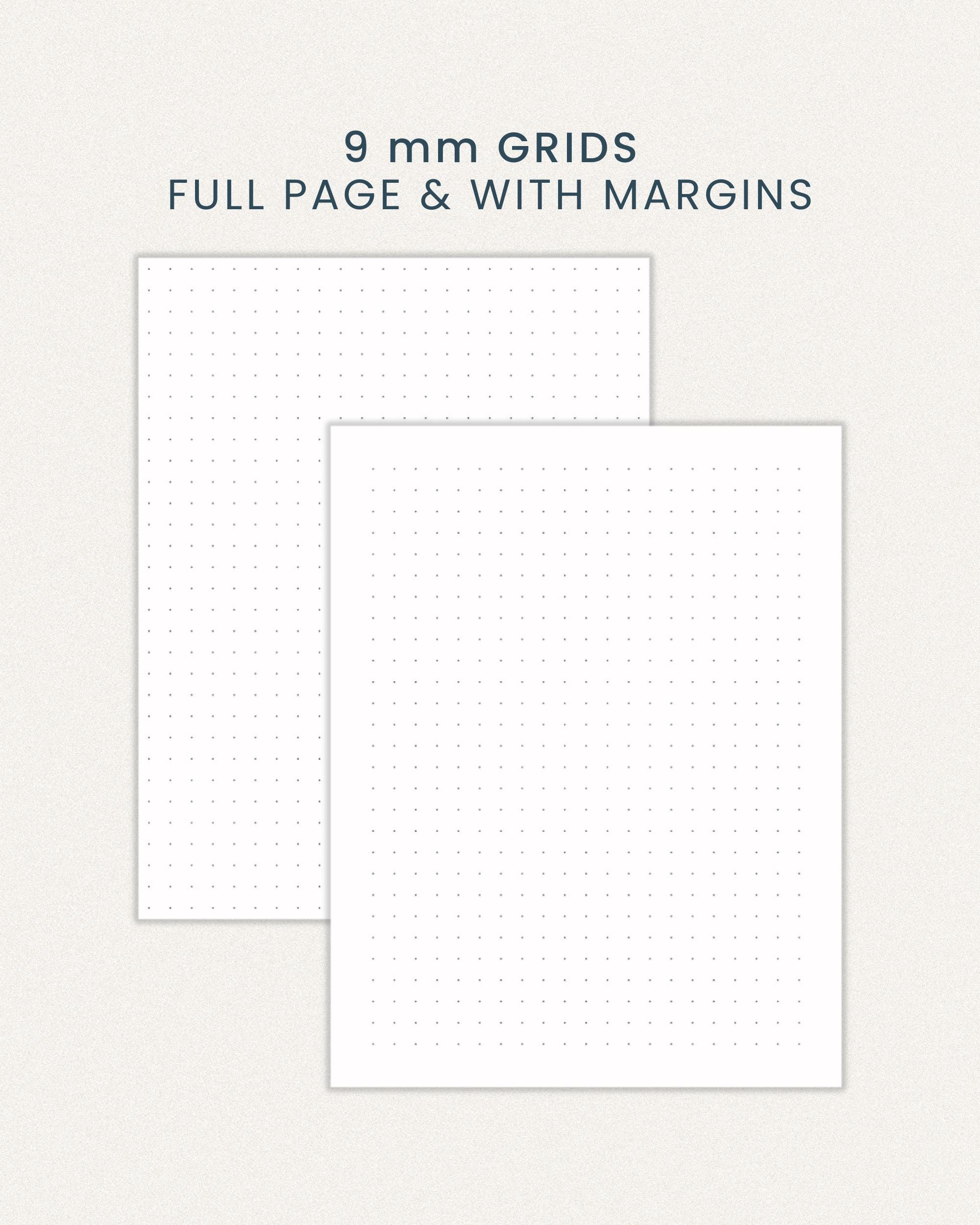 Dot Grid Paper Bundle | Letter Size Printable PDF - Etsy