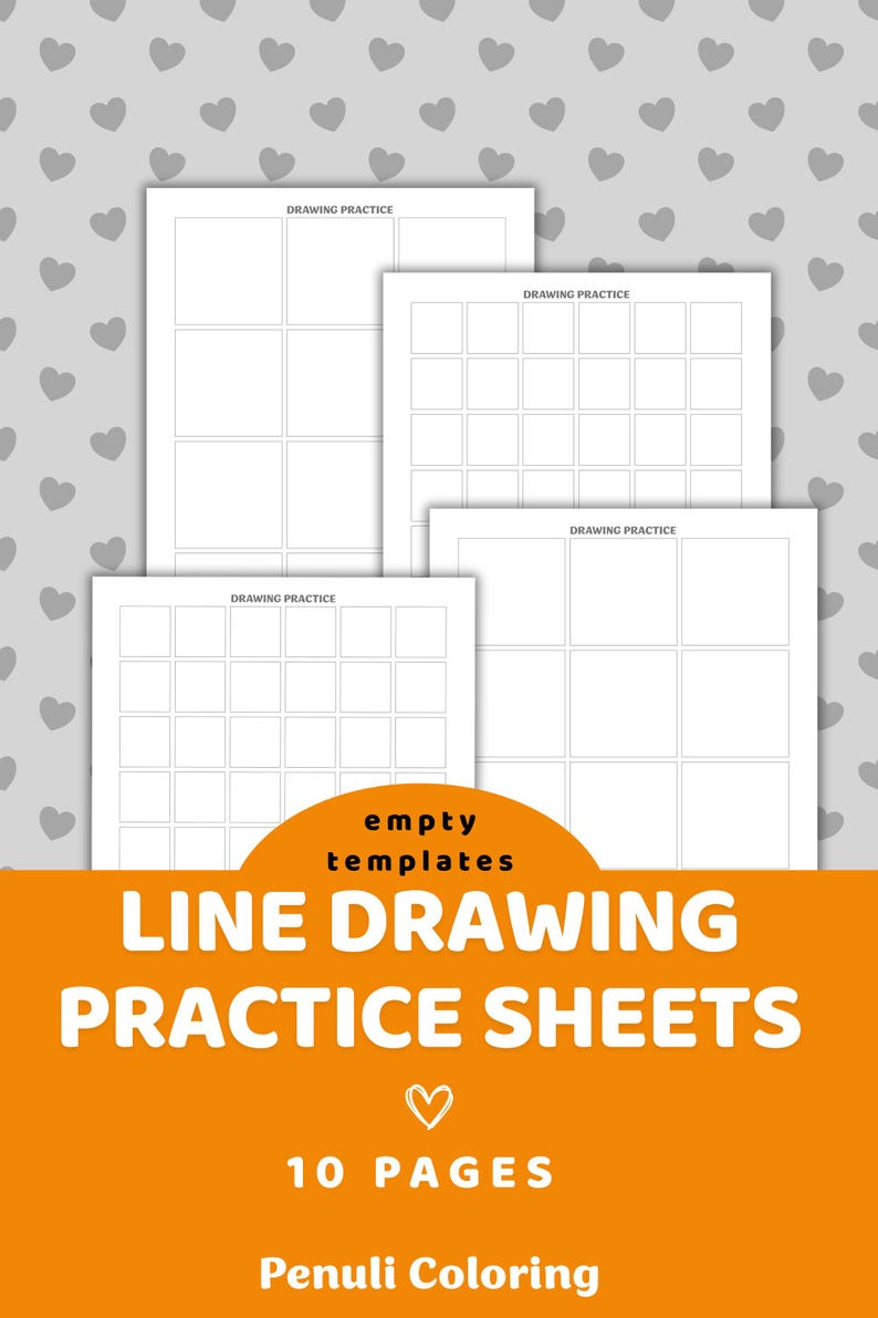 Line Drawing Practice Sheets: Floral, Butterfly (PDF & PNG) - Etsy
