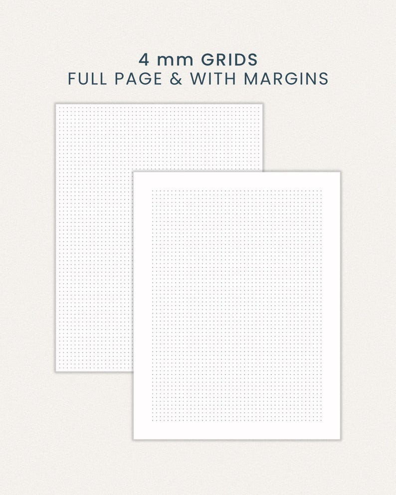 Dot Grid Paper Bundle | Letter Size Printable PDF - Etsy
