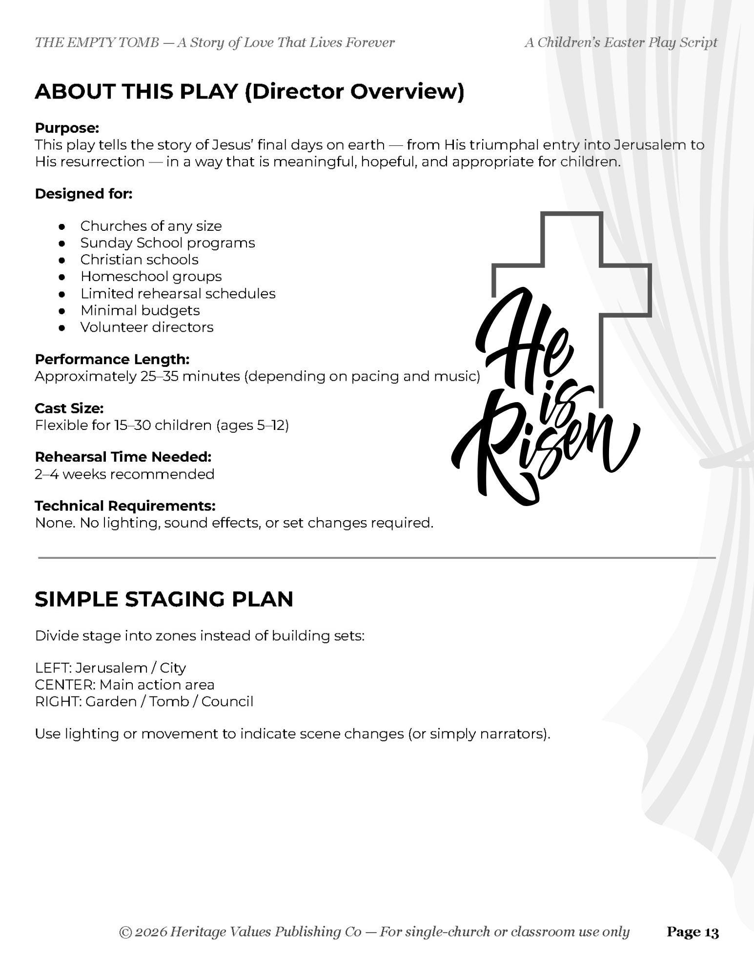 Children's Easter Play Script | Complete Church Production Kit (digital ...
