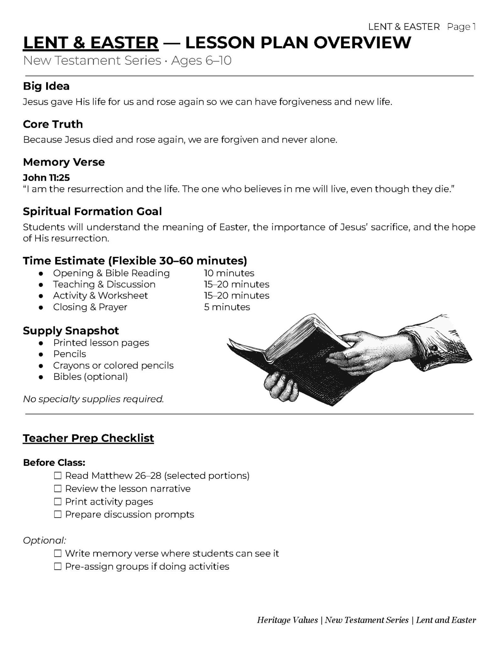 Holy Week Lessons for Kids, Easter Sunday School Activities, Christian ...