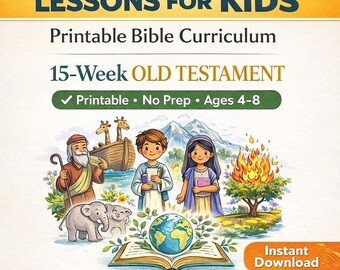 Old Testament Bible Lessons | 15-week Christian Curriculum (PDF ...