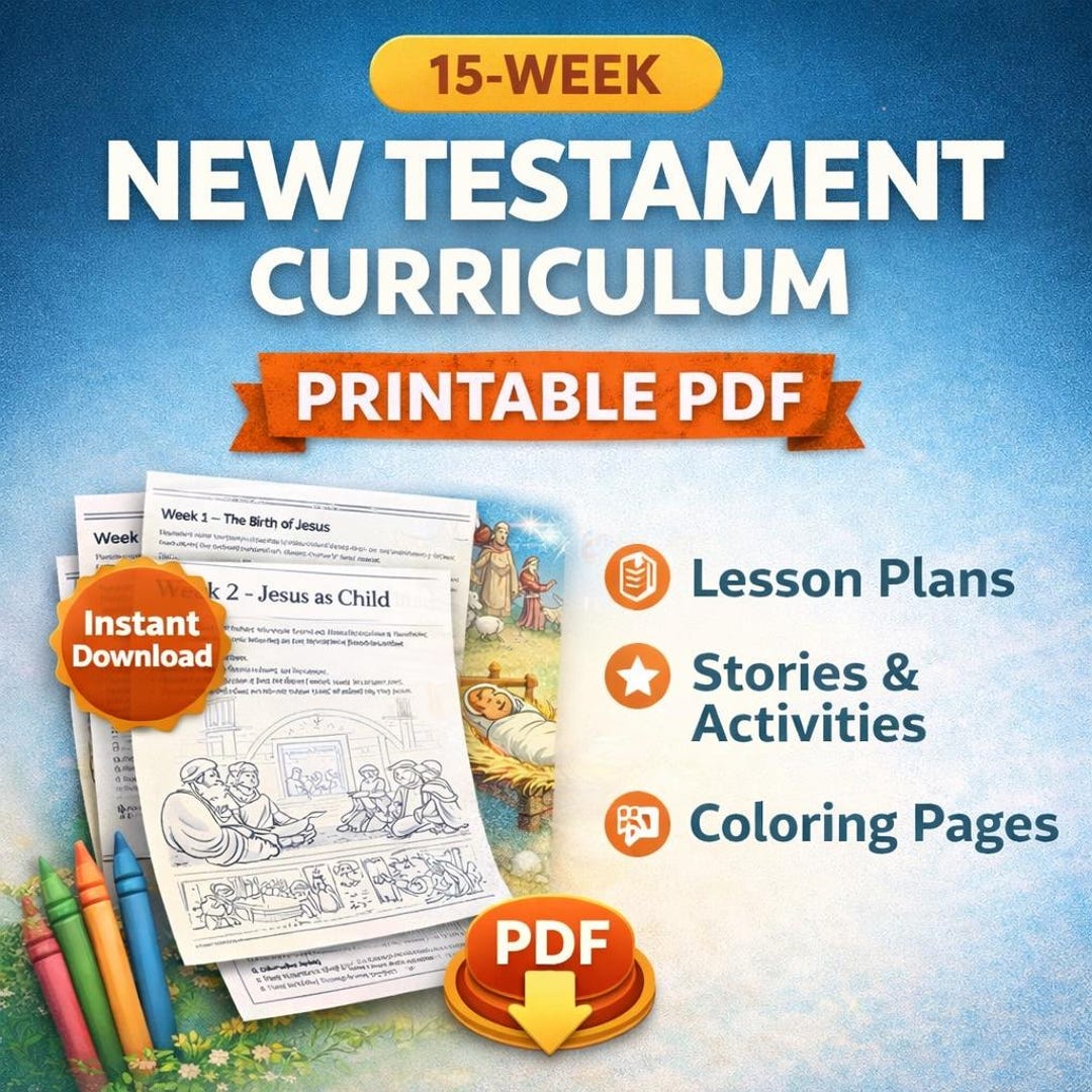15-week New Testament Curriculum | Sunday School Lesson Plans ...