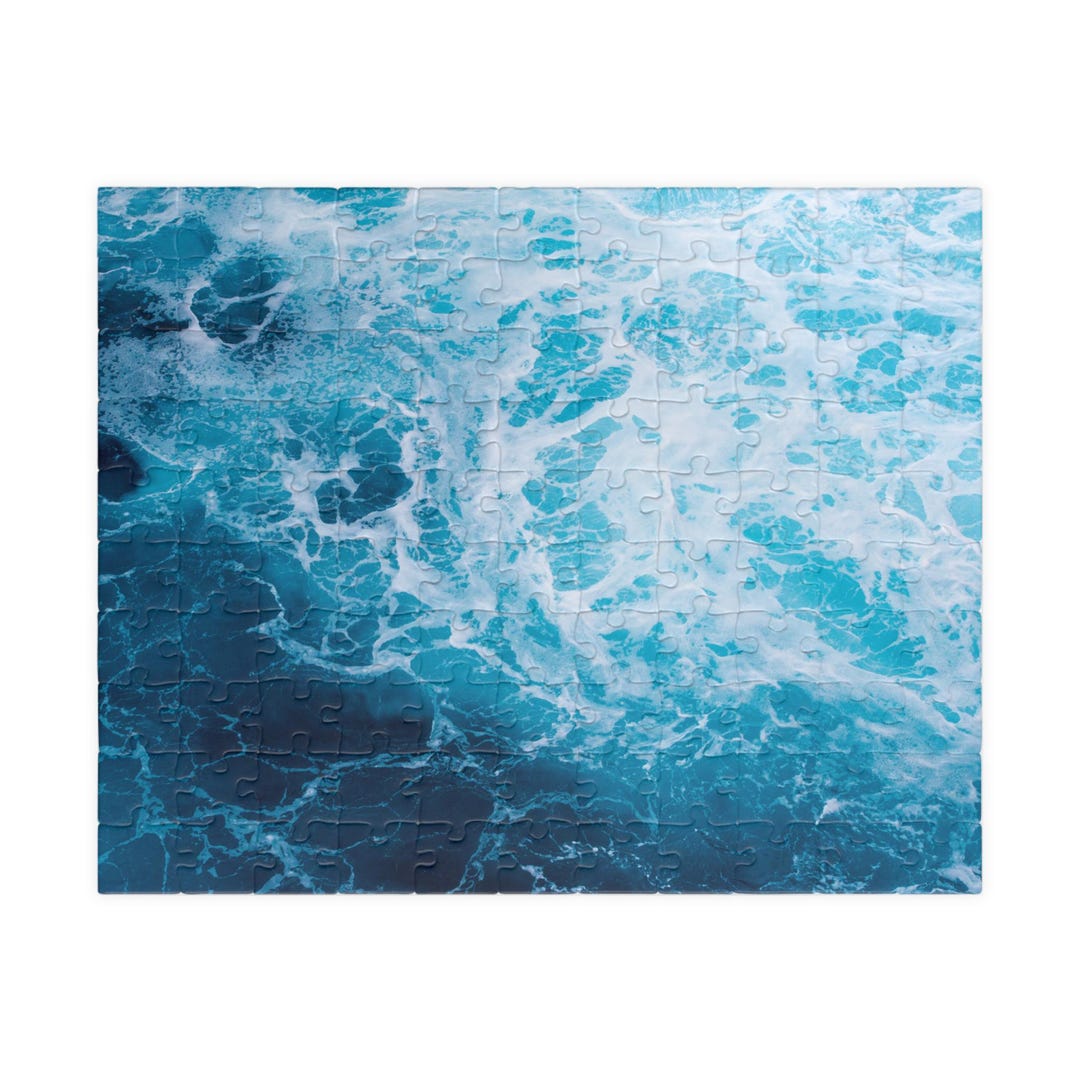 Ocean Wave Jigsaw Puzzle – Family Fun, Relaxing Activity - Etsy