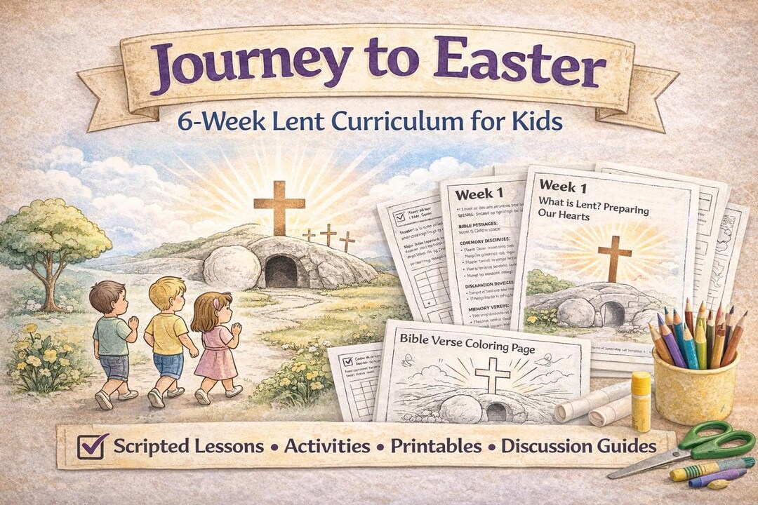 Sunday School Kids Lent Curriculum – 6 Week Easter Bible Lessons ...