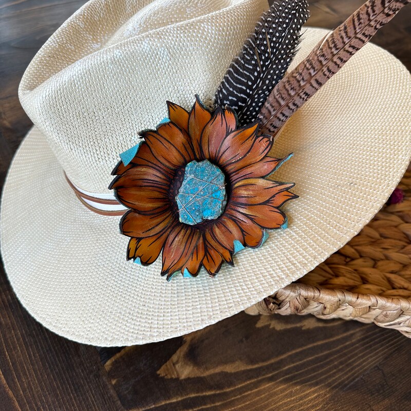 Leather Flower - Etsy