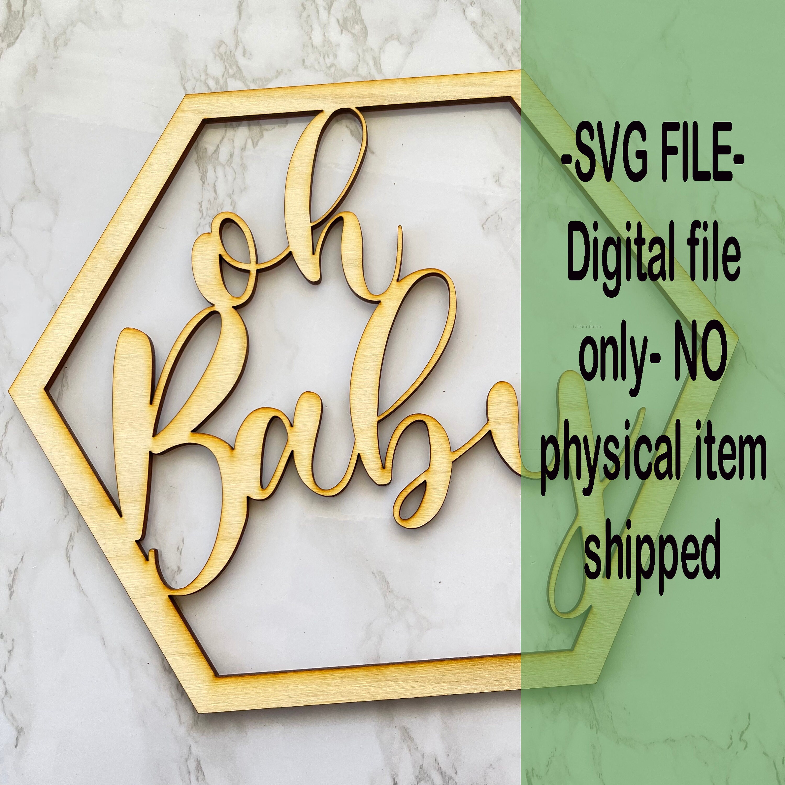 Home Decor Baby Tier Tray Svg Oh Baby Svg Baby Sign Svg Baby Laser Cut ...