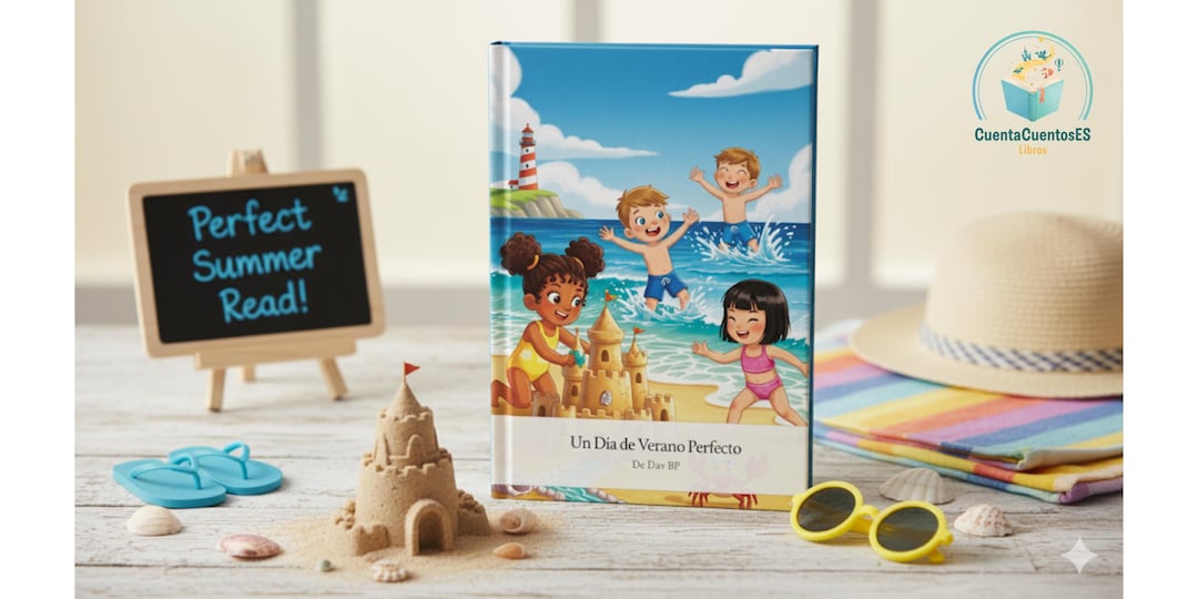 Bilingual Children's Book, Beach Story for Kids, Picture Book, Summer ...