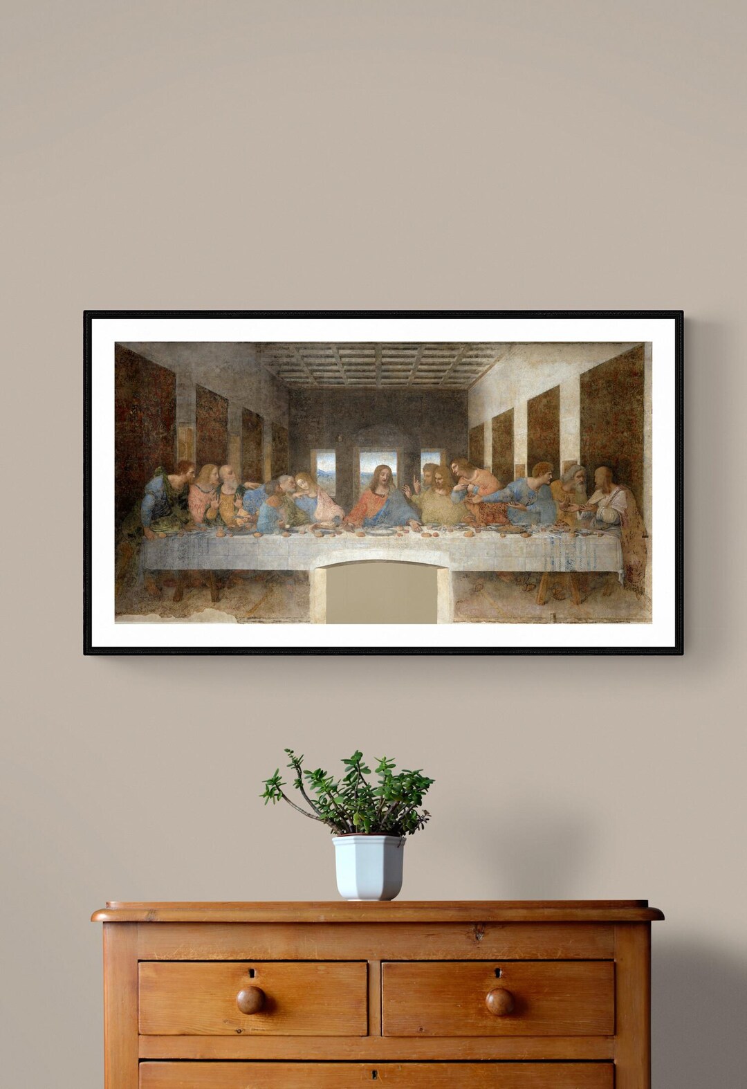 The Last Supper - Leonardo Da Vinci, Art Printed Poster Painting A3, A4 ...