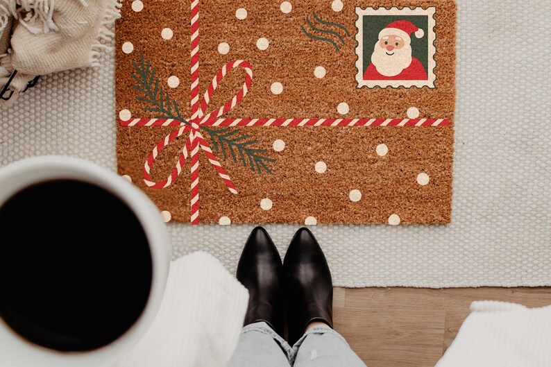 Santa Claus Welcome Doormat , Christmas Doormat ,new Year Doormat, New ...