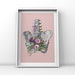 Floral Pelvis Print of Oil Painting Anatomical Art Print Human Body ...