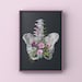 Floral Uterus II Pink Female Anatomy Wall Art Print - Etsy