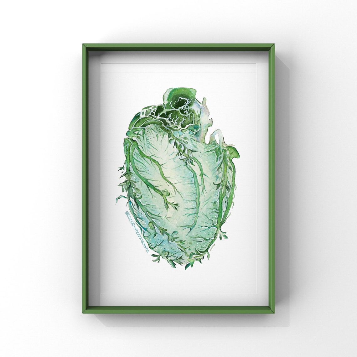 Vine Heart Botanical Anatomy Print of Oil Painting - Anatomical Art ...