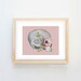 Floral Uterus II Pink Female Anatomy Wall Art Print - Anatomical Womb ...