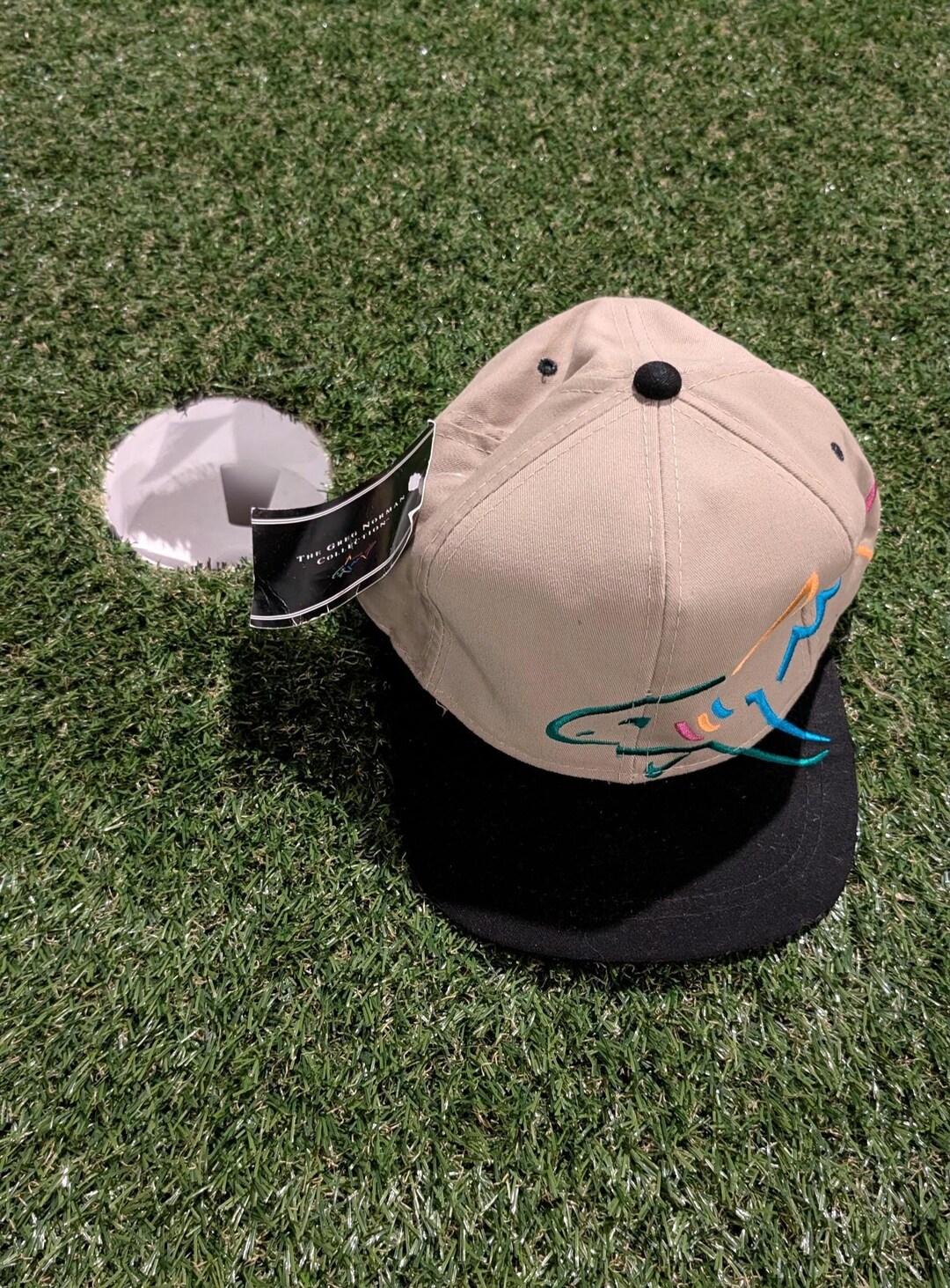 Vintage Greg Norman Shark Leather Strap Back Hat - New With Tag - Etsy