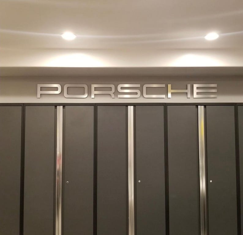 Porsche Wall Lettering – Premium Garage & Showroom Decorative - Etsy