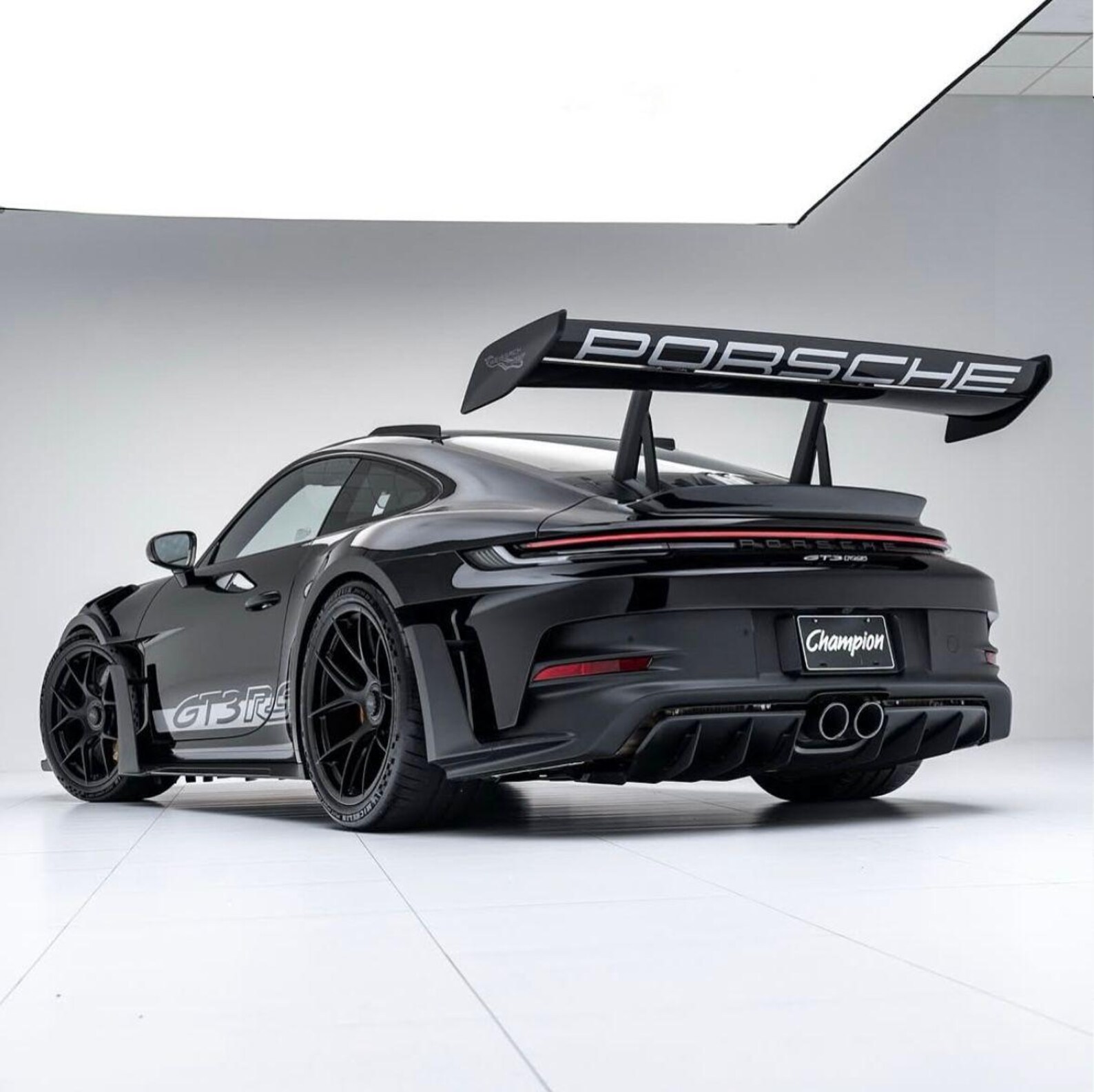 Porsche GT3 RS Door Decal + Rear Wing “PORSCHE” Sticker Set – Premium ...