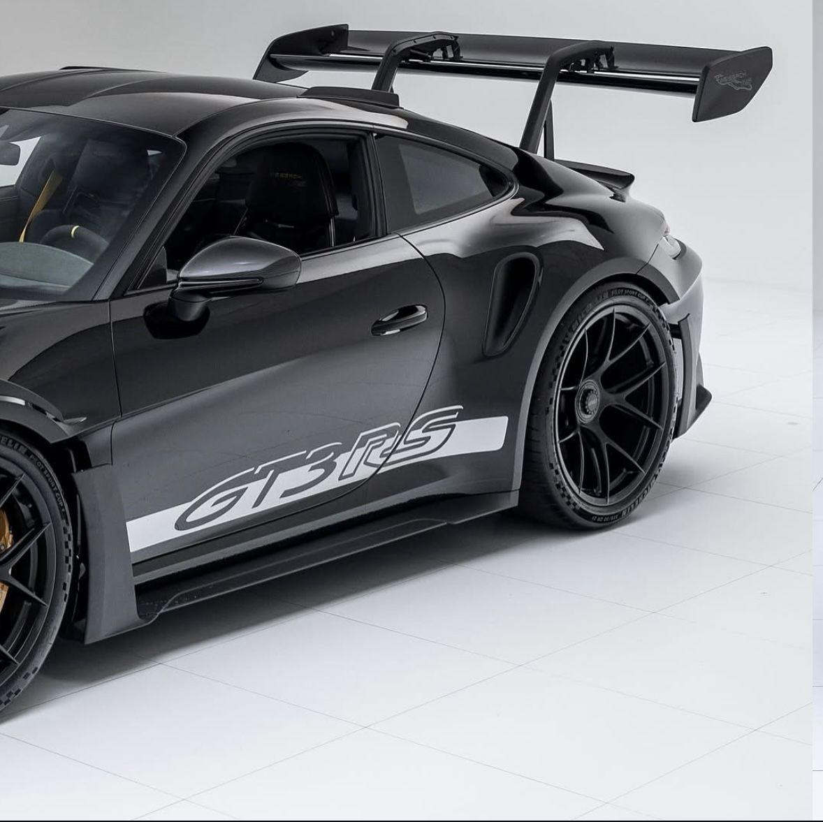 Porsche GT3 RS Door Decal + Rear Wing “PORSCHE” Sticker Set – Premium ...