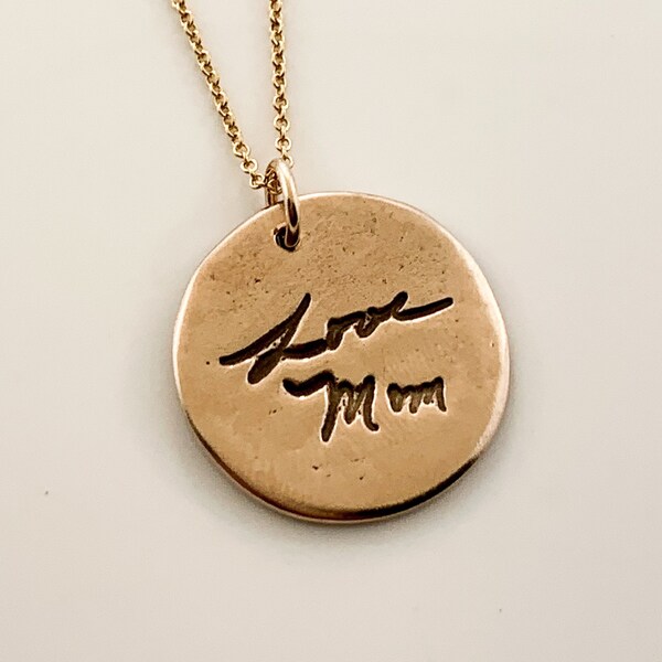 Handwriting Necklace - Etsy
