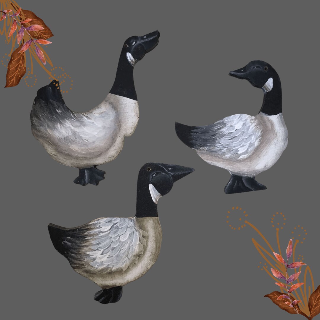 Canadian Geese Ornaments Free Hand Painted sold Separately - Etsy