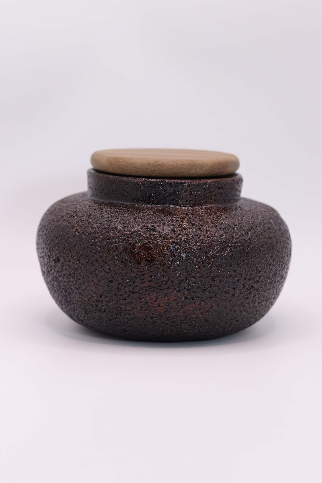 Plant-based Lacquered Pomelo Peel Tea Caddy, Handmade Thai Tea Aging ...