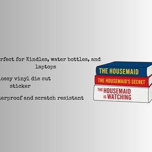 Housemaid Trilogy Inspired Sticker: Freida Mcfadden Book Stack ...