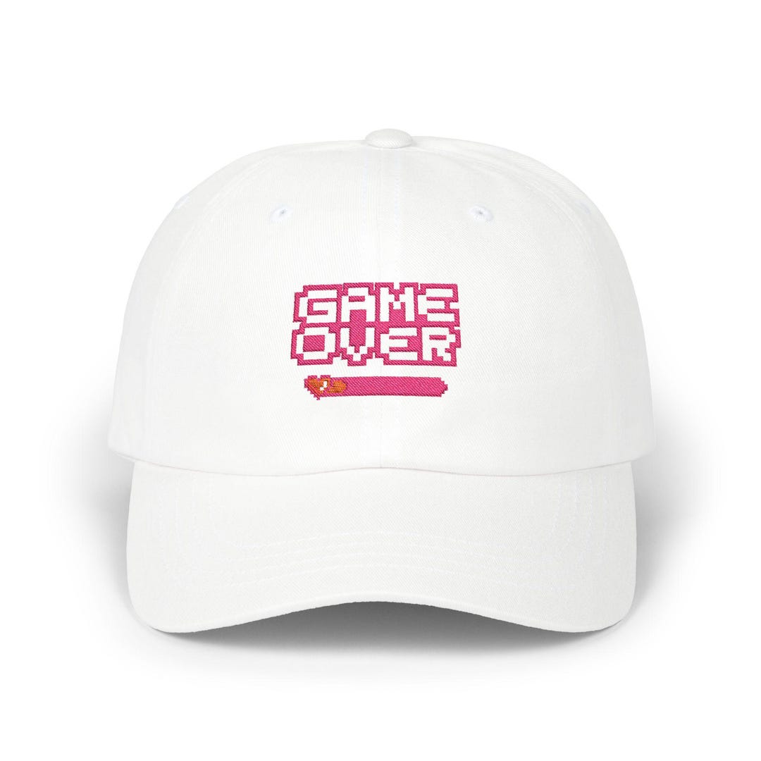 Retro Gamer Dad Cap, Game Over Hat, Fun Cotton Cap for Dads, Video Game ...