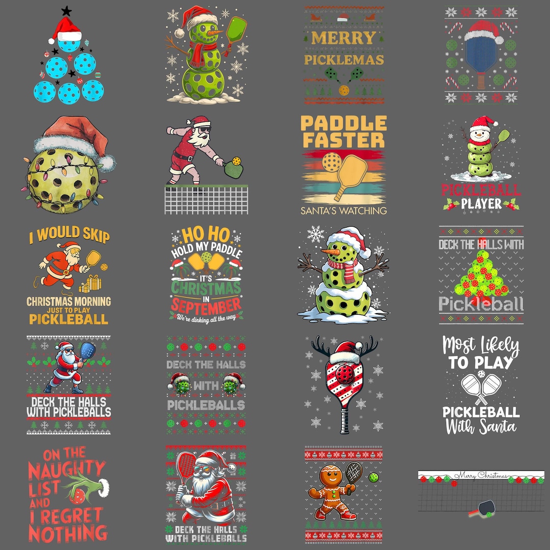 Christmas Pickleball PNG, Funny Women Men Snowman Holiday Sport Clipart ...