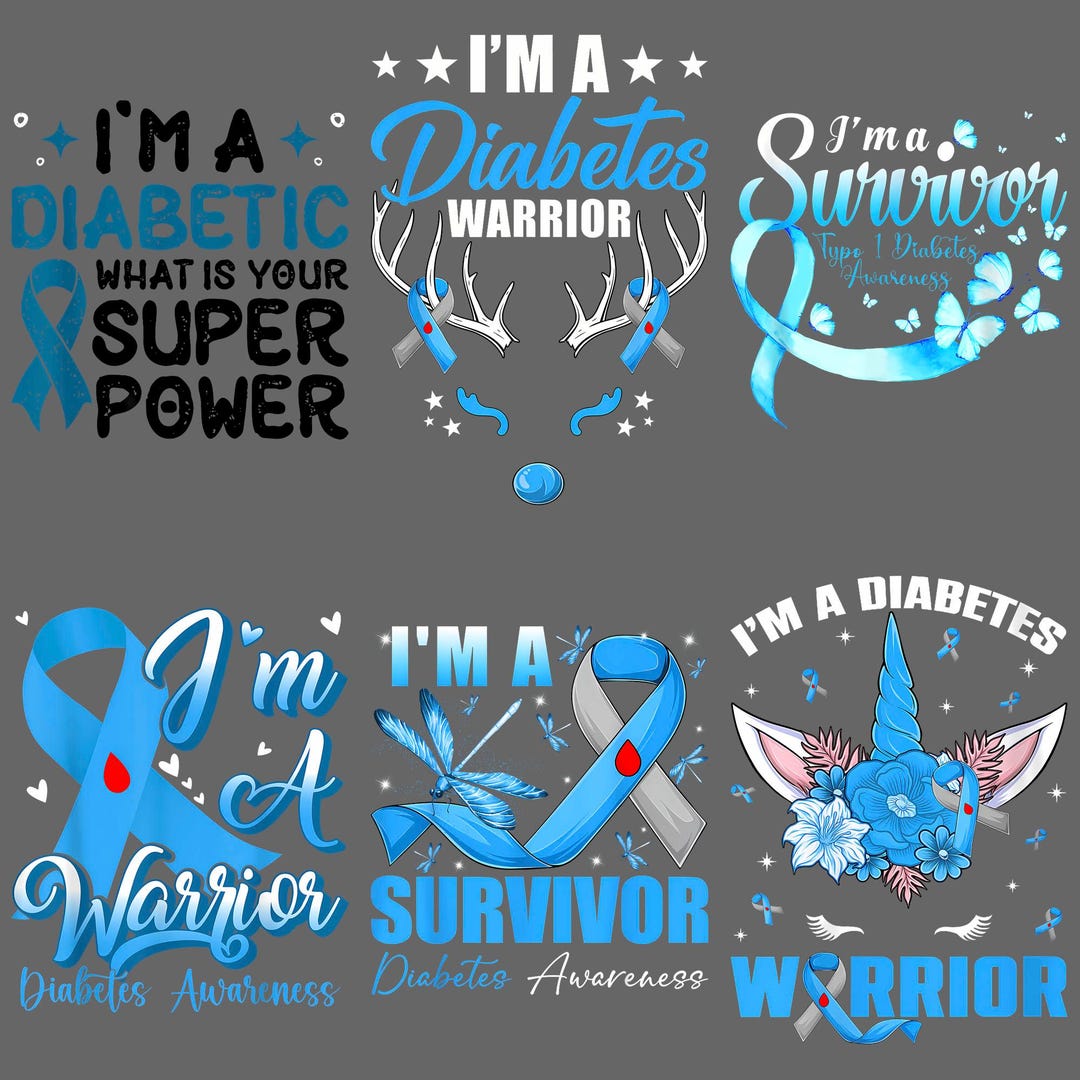 I’m A Diabetes Warrior PNG – Type 1 T1D Awareness Clipart, Strong Faith ...